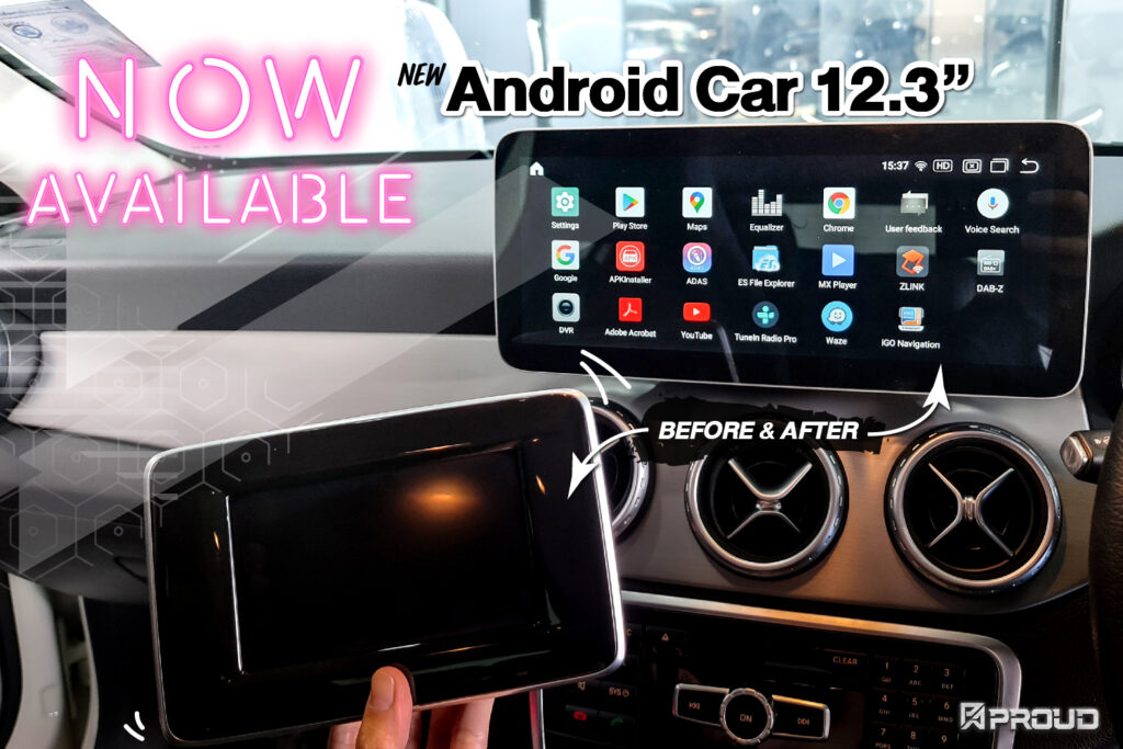 Android Car [12.3"] ใหม่ล่าสุด • จอแอนดรอยด์ ตรงรุ่น Benz • Proud Auto ...