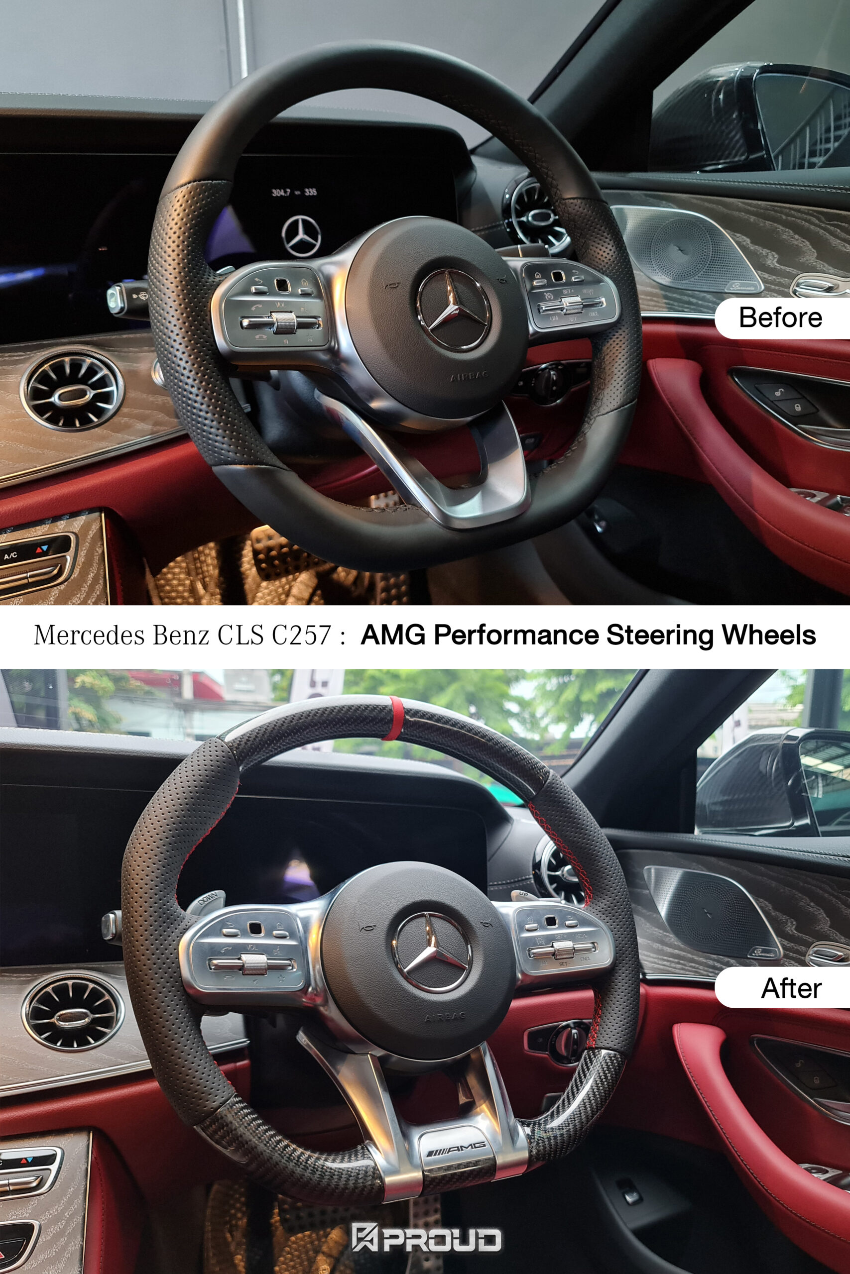 พวงมาลัย AMG | AMG Steering Wheels 2019-2021 สำหรับ Mercedes Benz ...