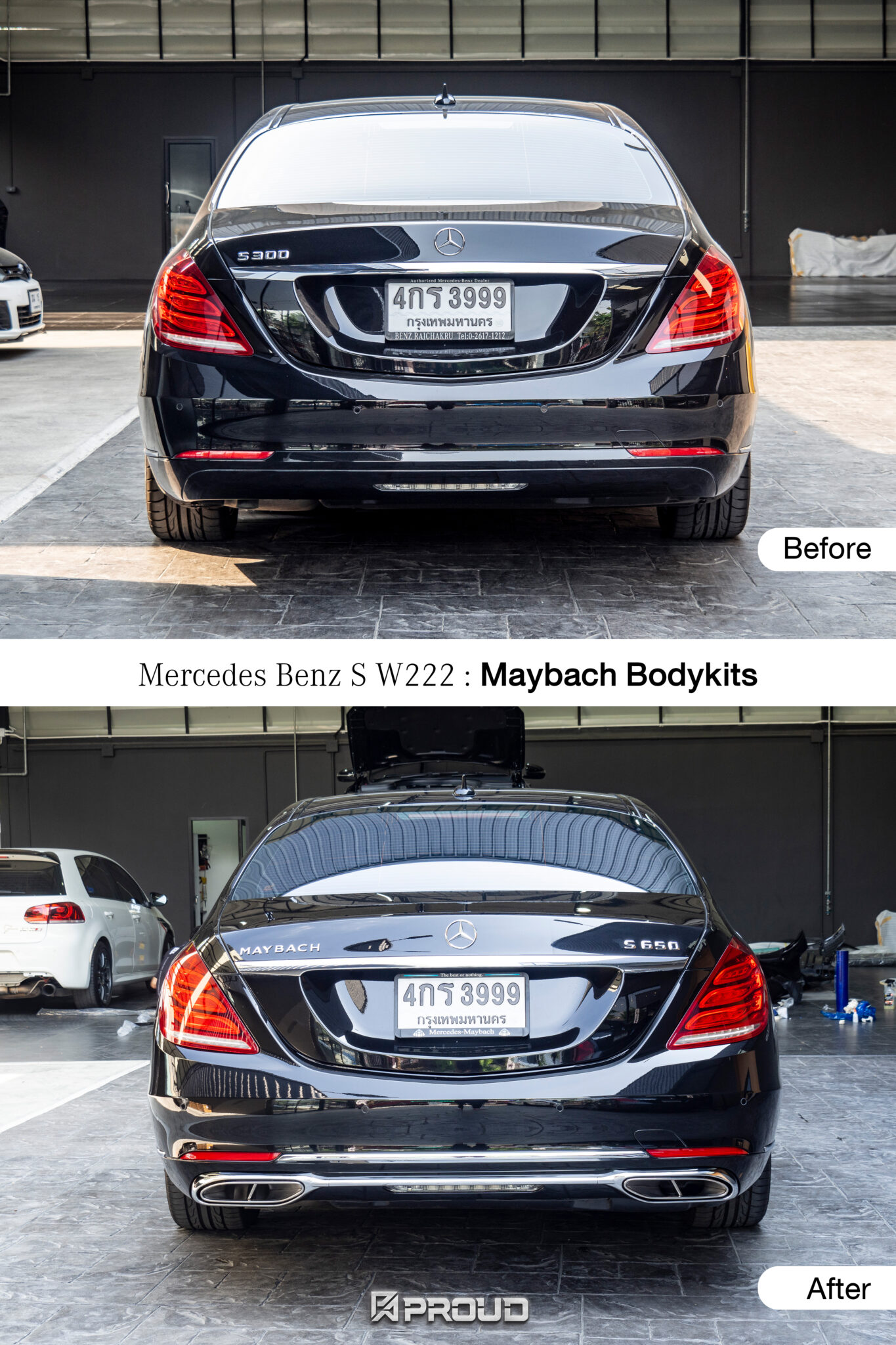 ชุดแต่ง Maybach ตรงรุ่น S Class W222 • Proud Auto Parts