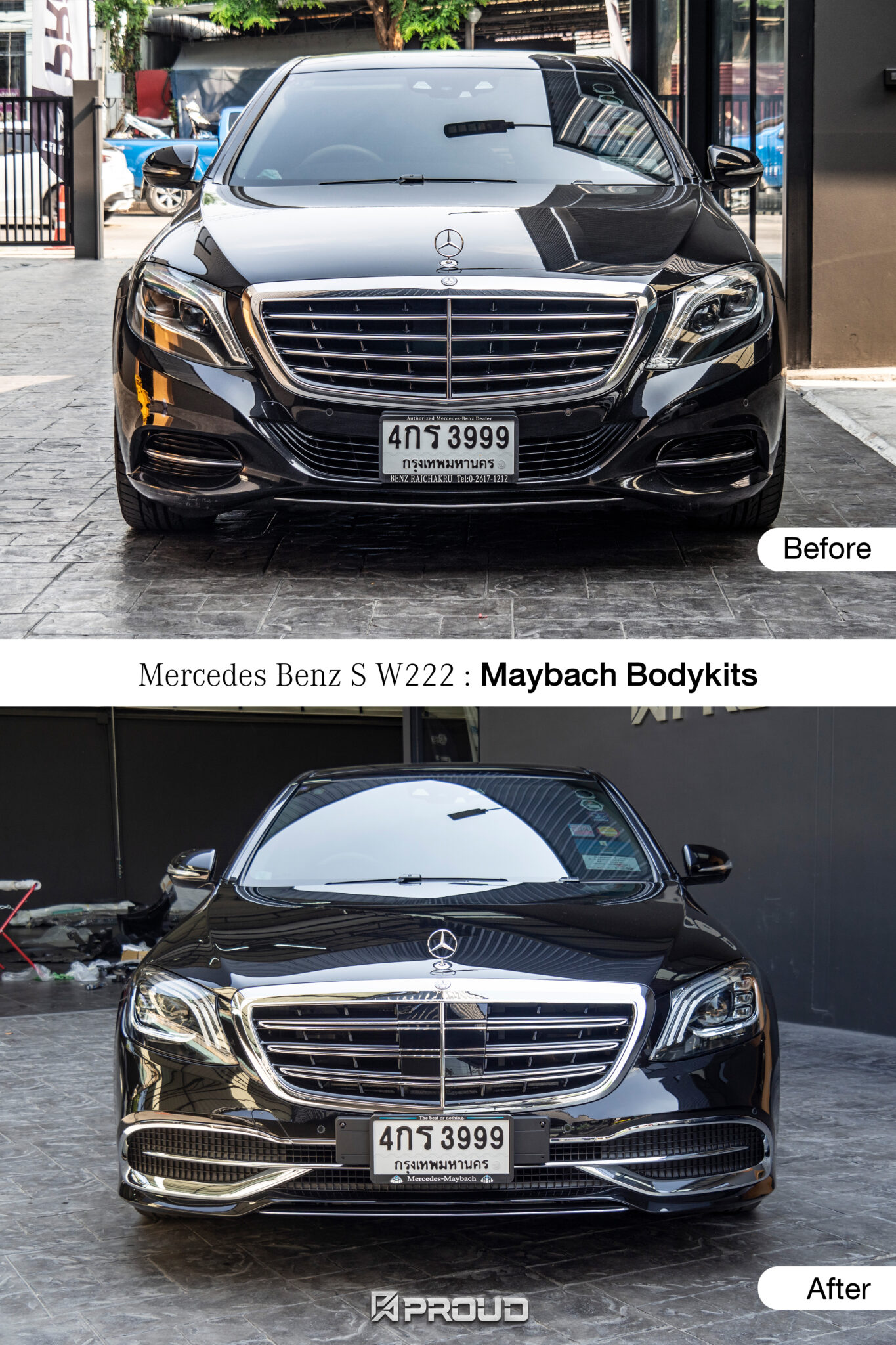 ชุดแต่ง Maybach ตรงรุ่น S Class W222 • Proud Auto Parts