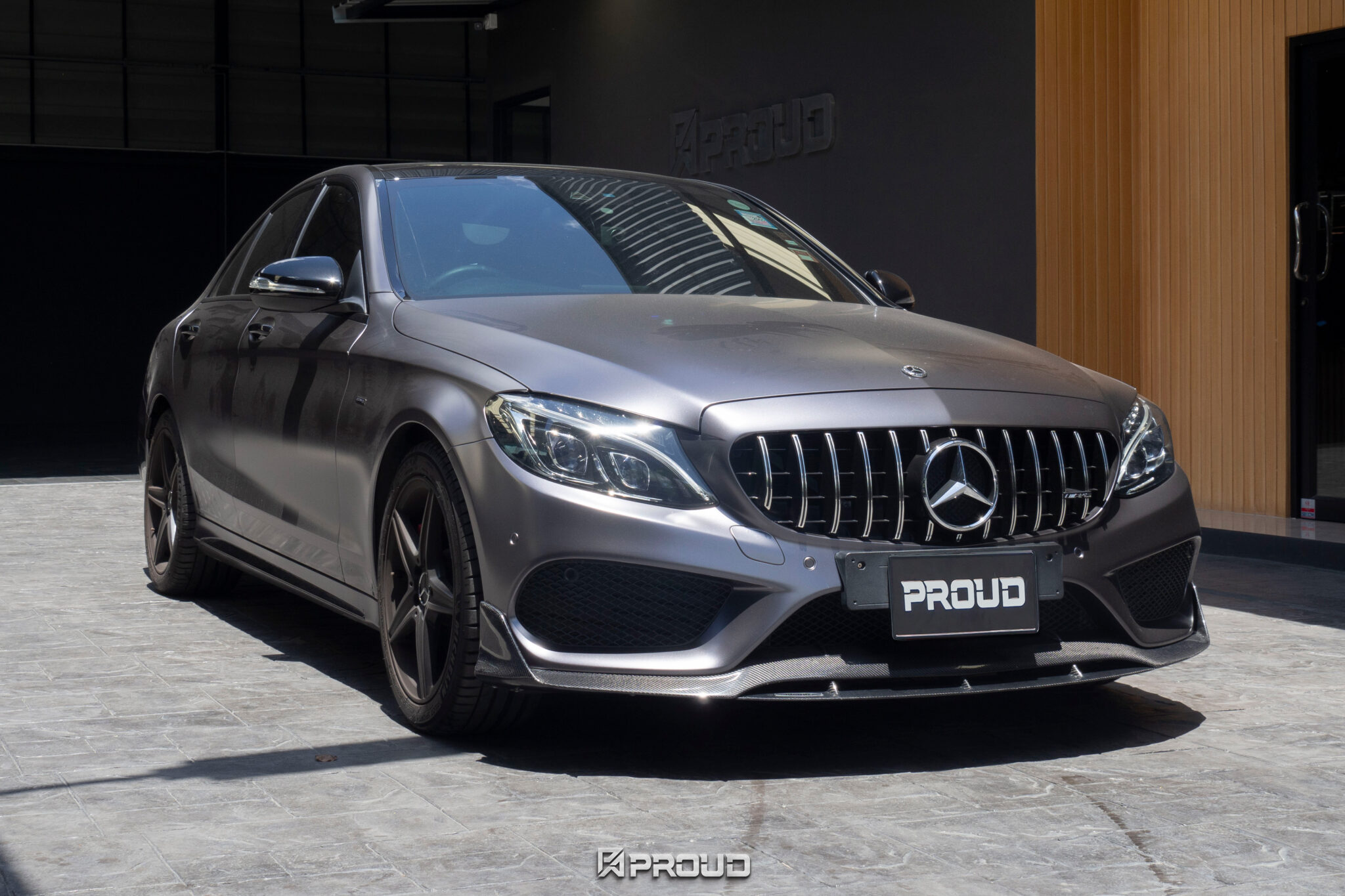 BRABUS Carbon Front Lip Benz C W205 • Proud Auto Parts