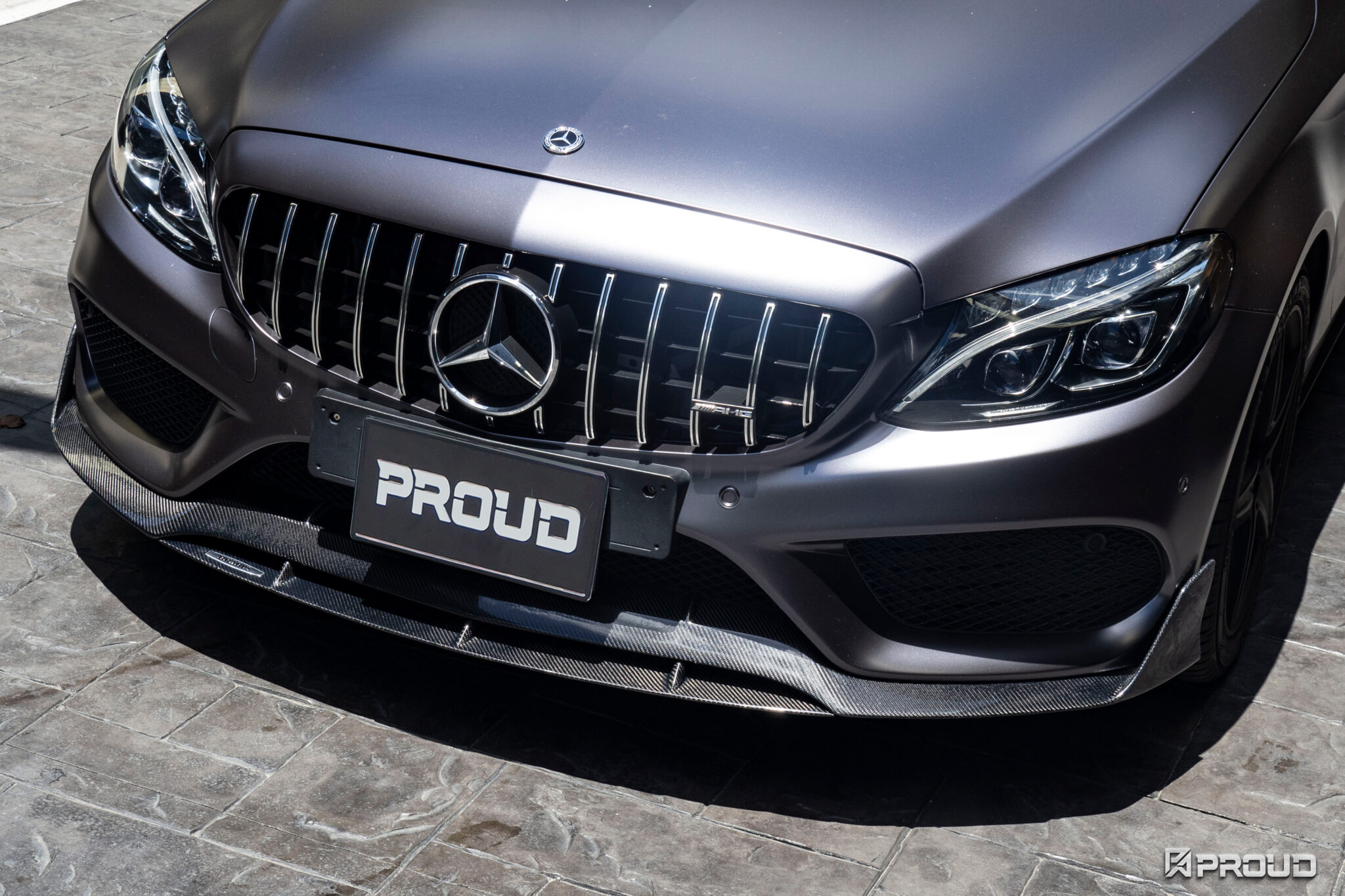 BRABUS Carbon Front Lip Benz C W205 • Proud Auto Parts