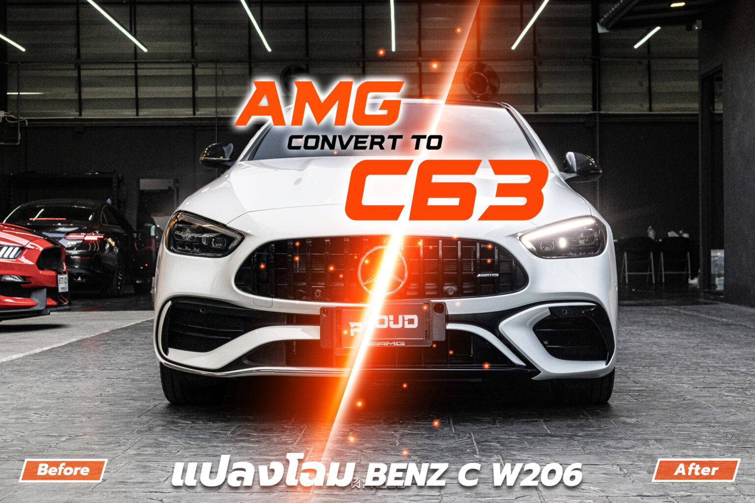 ชุดแต่งแปลงโฉม Benz C W206 - เป็น C63 AMG รอบคัน • Proud Auto Parts