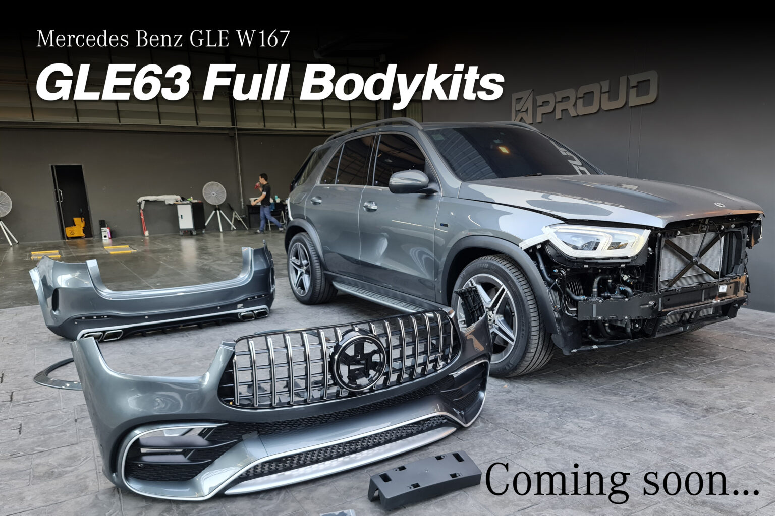 ชุดแต่งแปลงโฉม Benz GLE W167 เป็น GLE63 • Proud Auto Parts