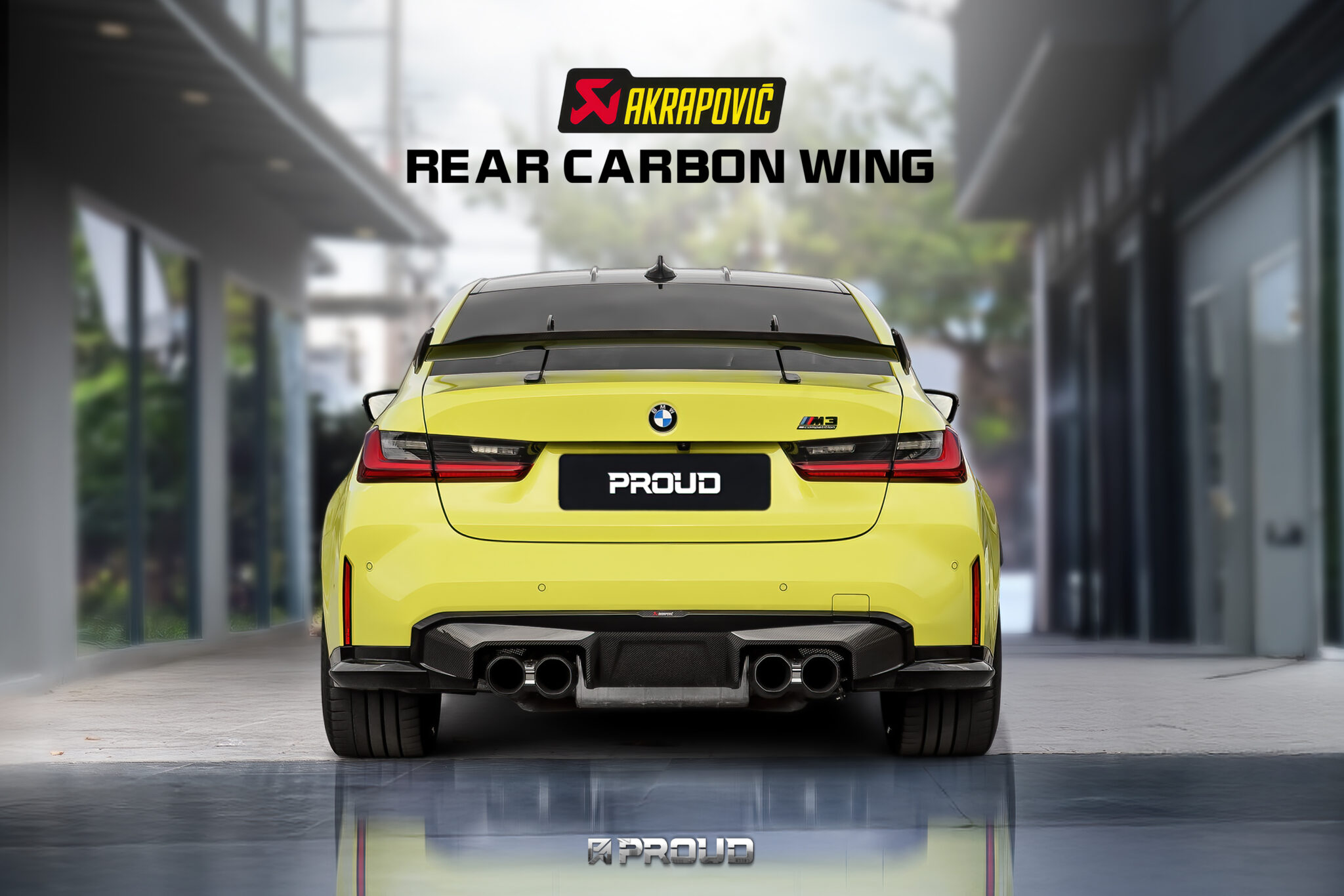 สปอยเลอร์คาร์บอน AKRAPOVIC Carbon Wing • Proud Auto Parts